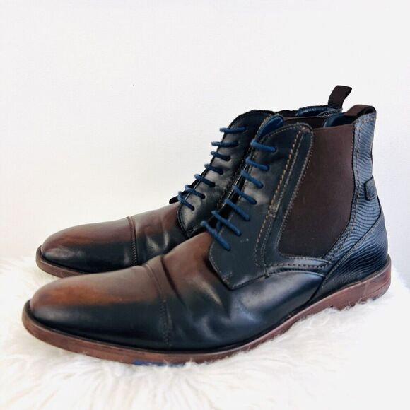 Stacy Adams | Shoes | Stacy Adams Brown Black Leather Finney Goth ...